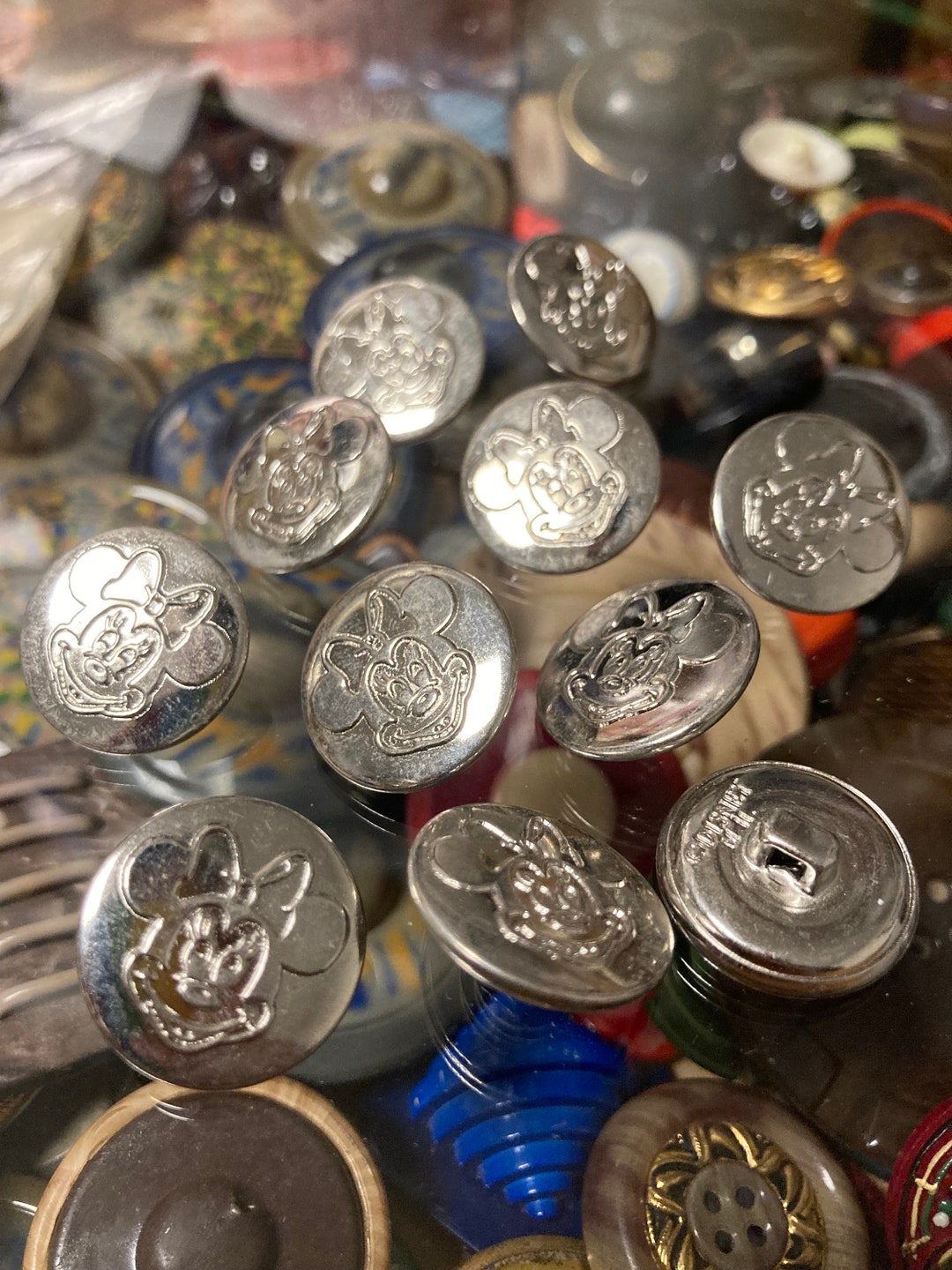 10 Wonderful Metal Metal Buttons Minnie Mouse 20 Mm - Etsy