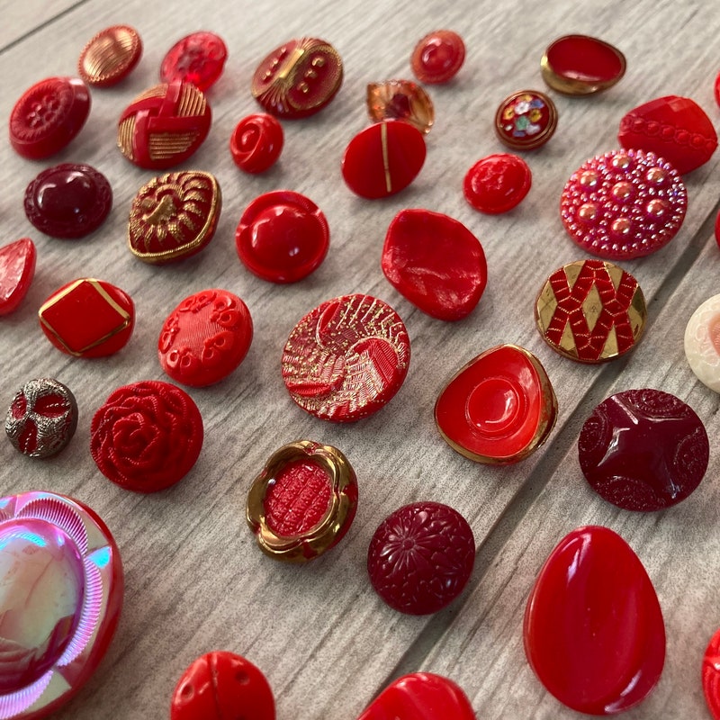 Glass Buttons - Etsy UK