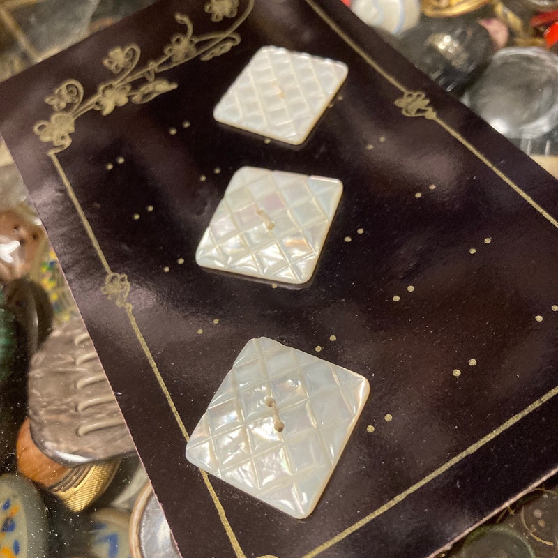 Carved Mother of Pearl Buttons - Etsy