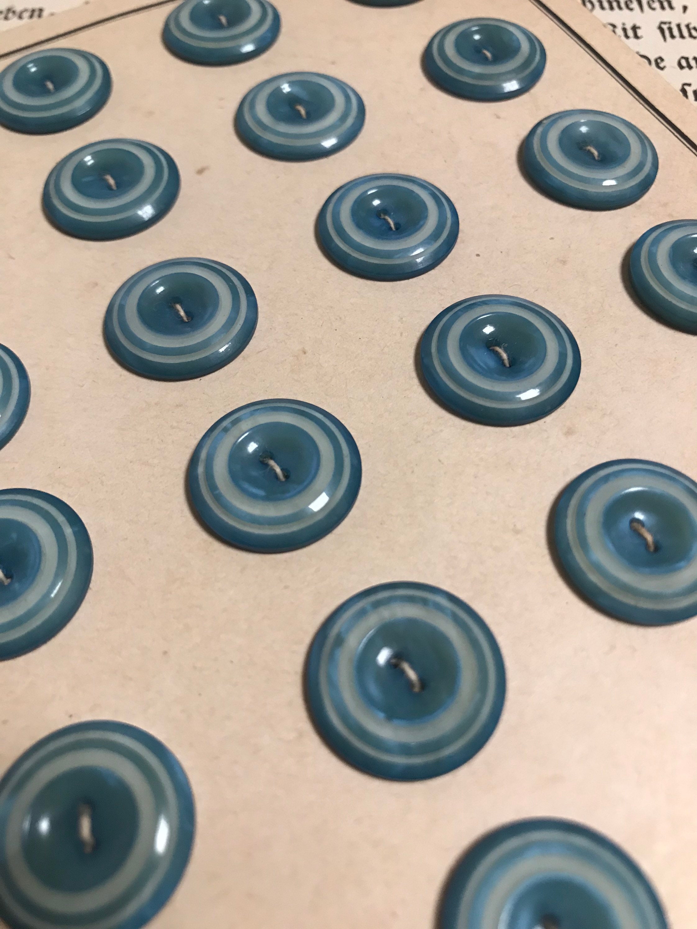 24 galalith vintage buttons 17 mm colorful collection of old Buttons ...