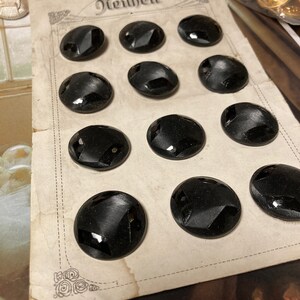12 Victorian Glass Buttons on a Card 26 Mm - Etsy