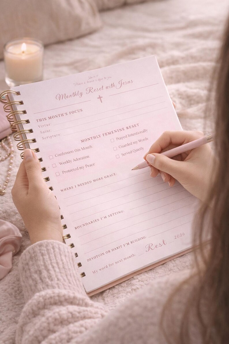 Blush Christian Digital Planner 2026 Faith Prayer Journal for Women ...