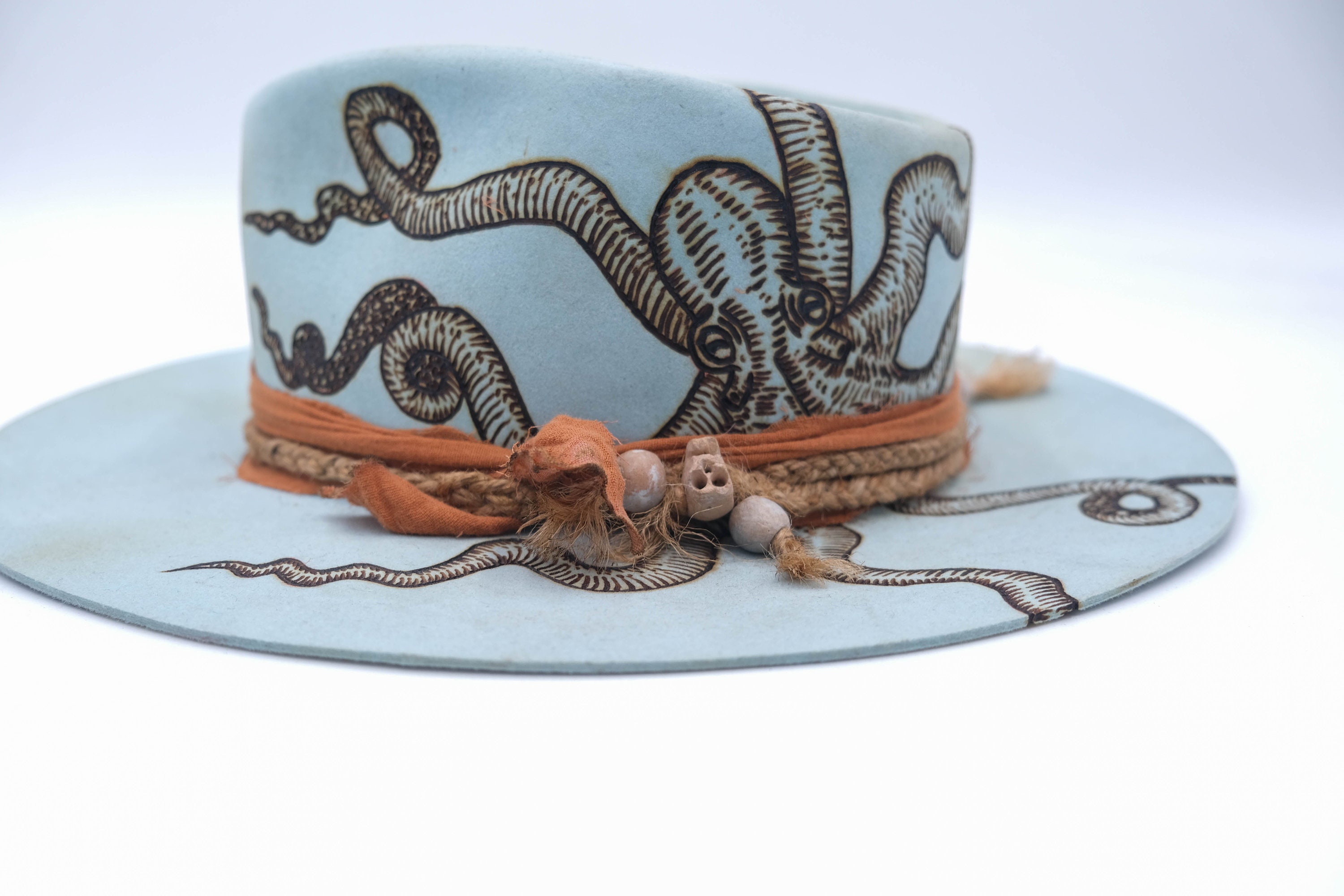 Custom One of Kind Beaver Felt Hat : davy Jones - Etsy