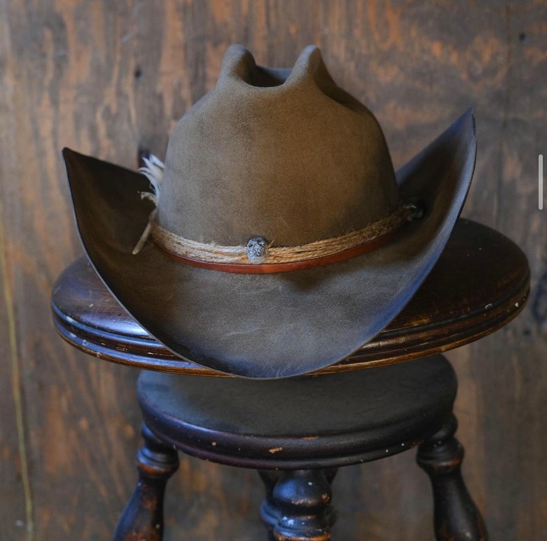 Custom One of Kind Hand Beaver Felt Hat : hell Bound, Cowboy Hat With ...