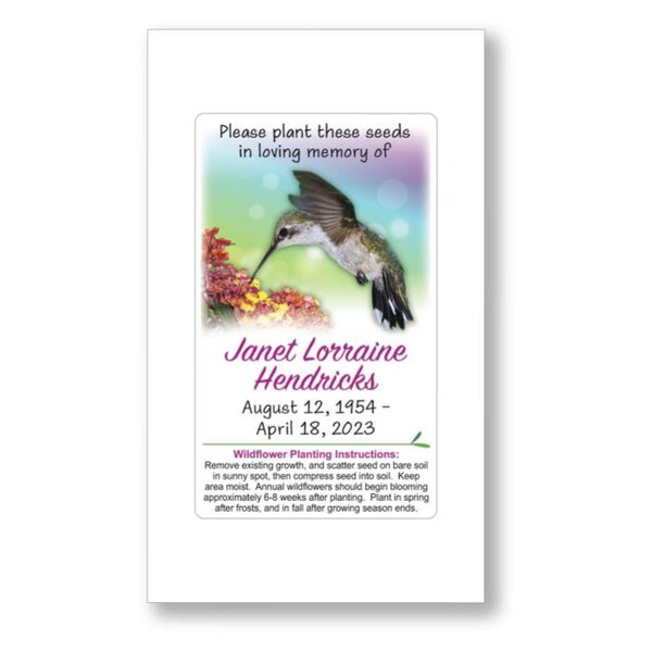 Funeral Hummingbird Favors - Etsy
