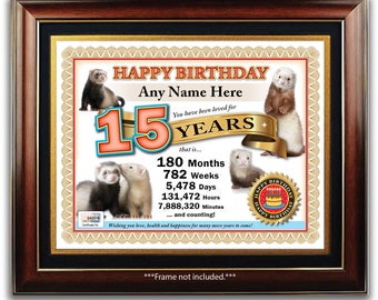 Birthday Ferret Card - Etsy