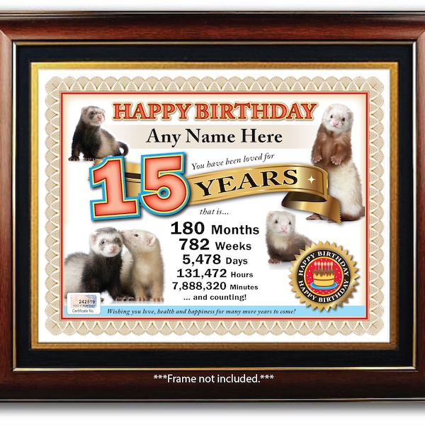 Ferret Birthday Card - Etsy