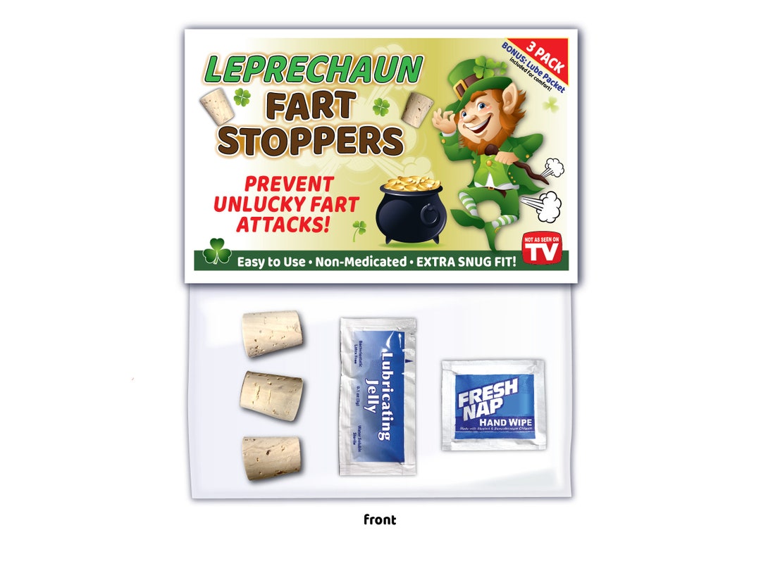 Leprechaun FART Stopper Plug Kit GREAT GIFT Irish St Patrick's Day ...
