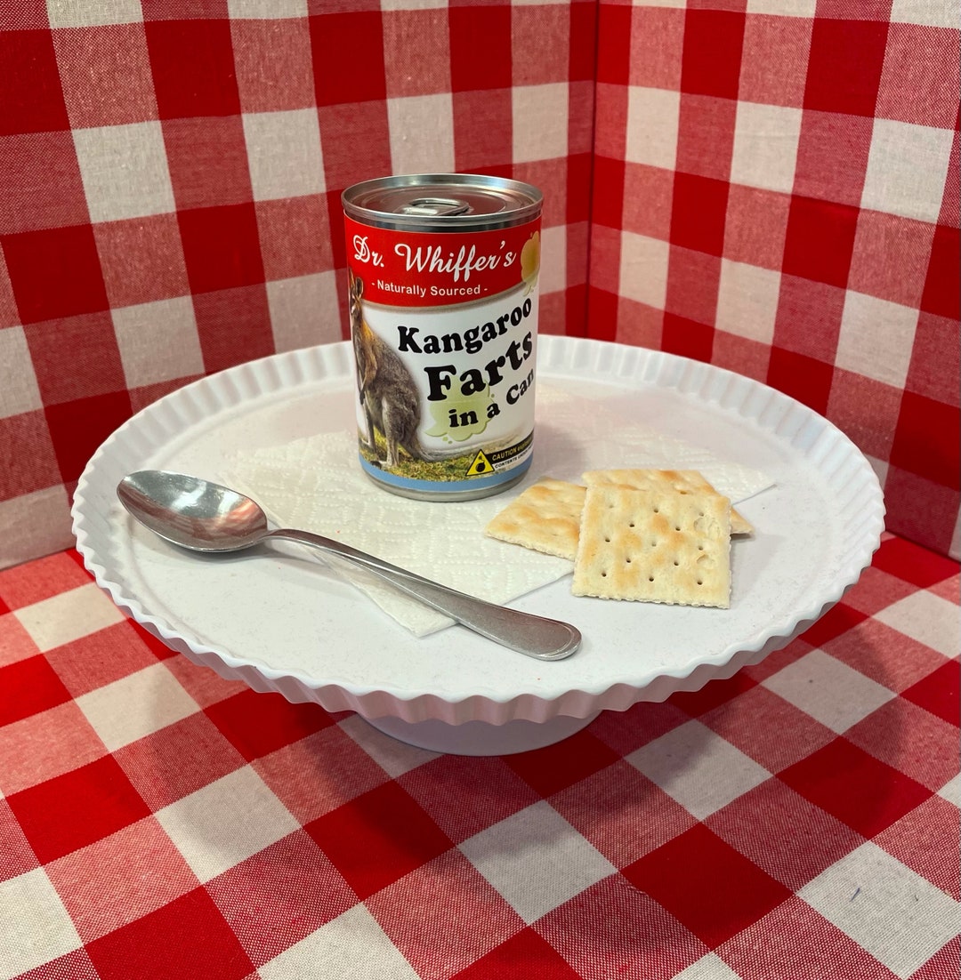 2X Funny Kangaroo Farts Soup Can Labels - GREAT GIFT for Animal Lover ...