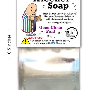 PRIDE Weener Kleener Soap Willy Weiner - GAG Gift - Present Joke ...