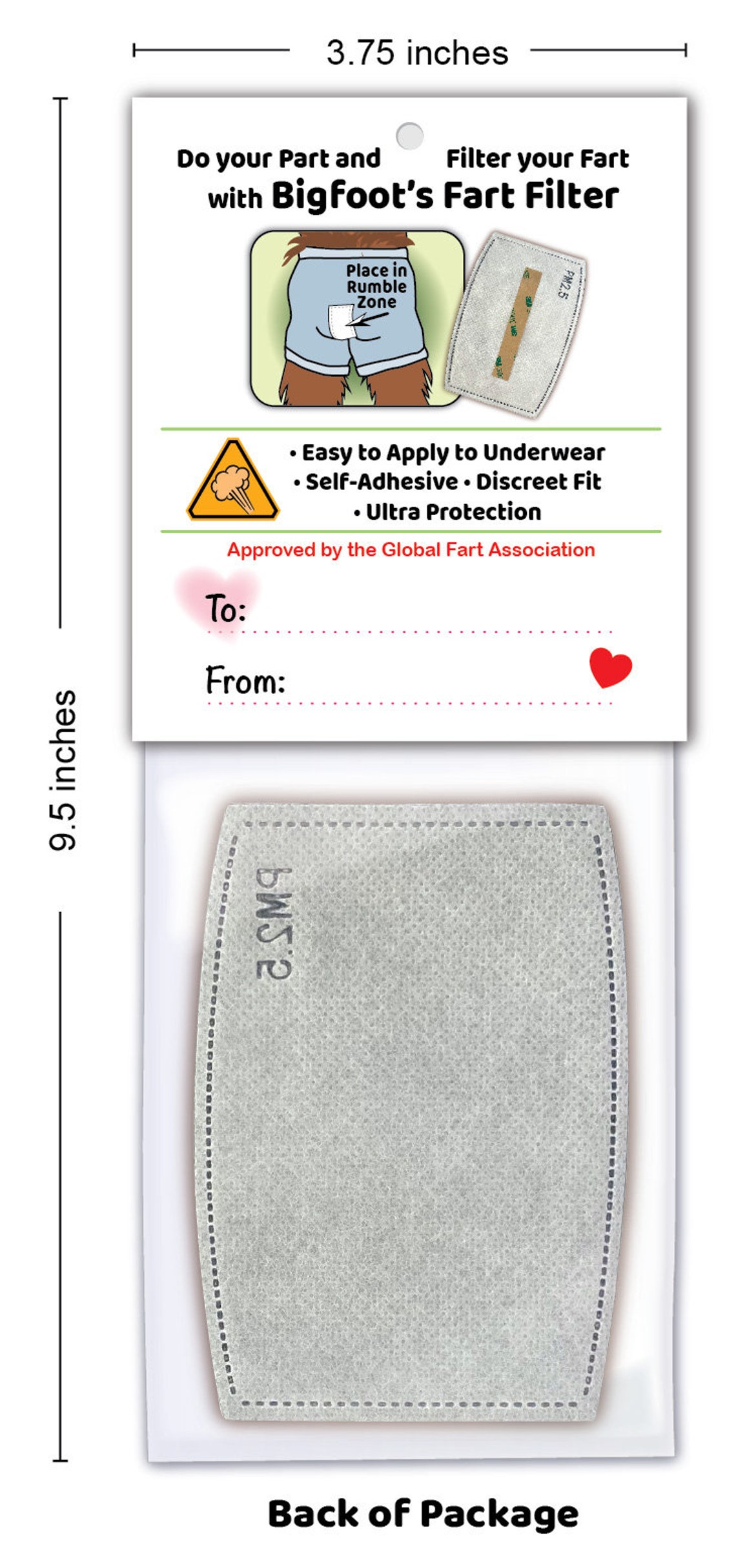 Happy VALENTINE'S Day BIGFOOT Fart Air Filter Sasquatch - Etsy