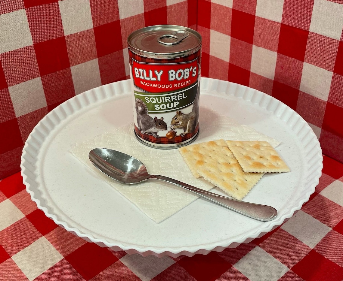 2 Funny Squirrel Soup Can Labels GREAT Gag Gift Present | Etsy