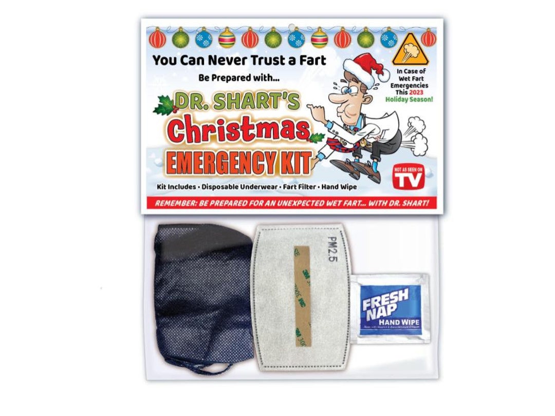 Christmas FART Shart Emergency Kit - GREAT Gift - Santa Stocking ...
