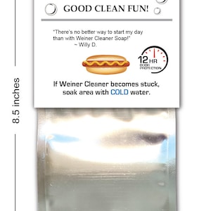 Hot Dog WEENER Kleener SOAP - GAG Gift - Weiner Cleaner Adult Prank ...