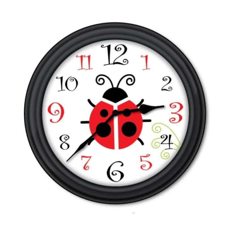 Ladybug Clock - Etsy