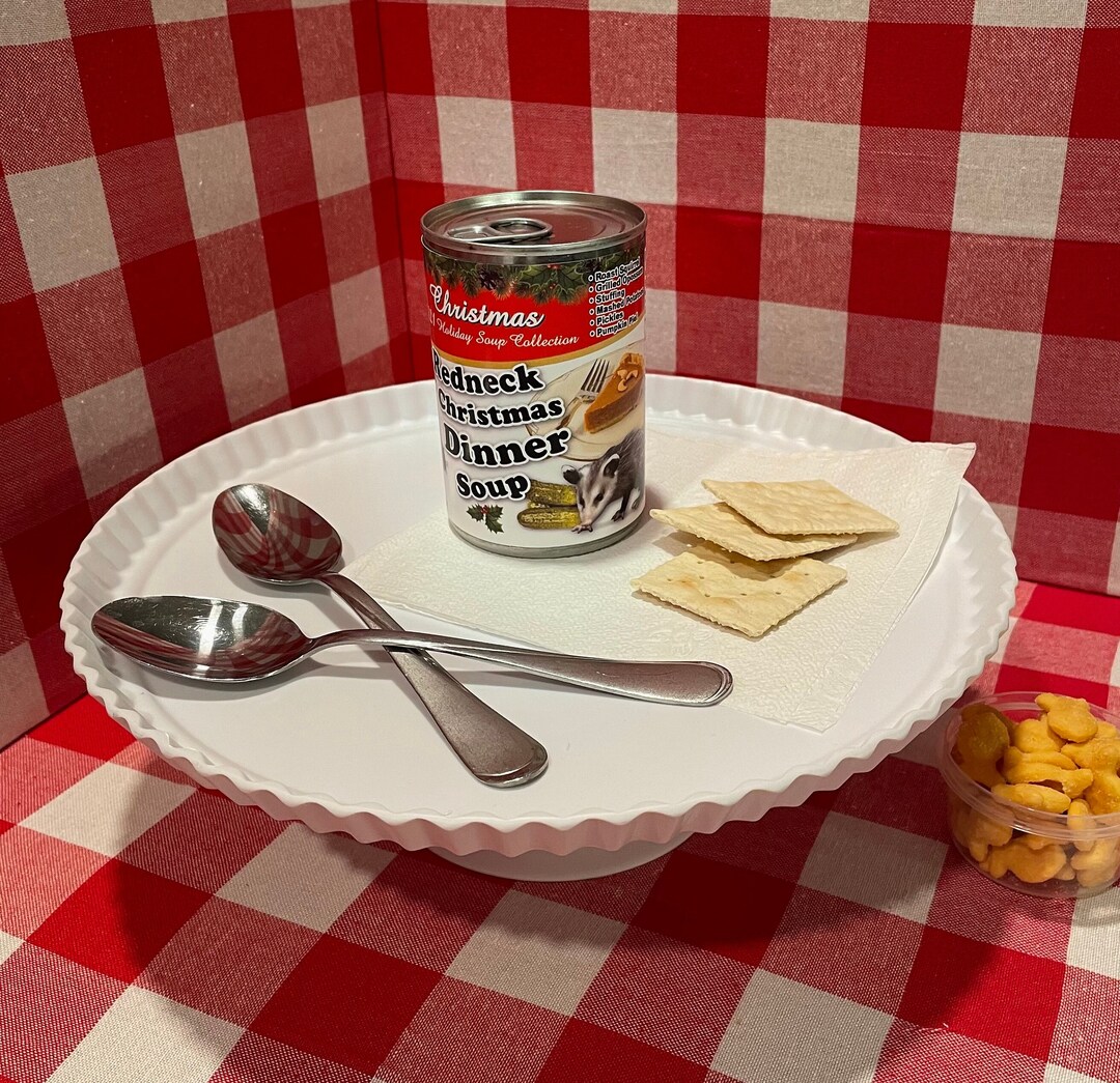 2 Funny Redneck Christmas Dinner Soup Can Labels- Gag Gift GREAT ...