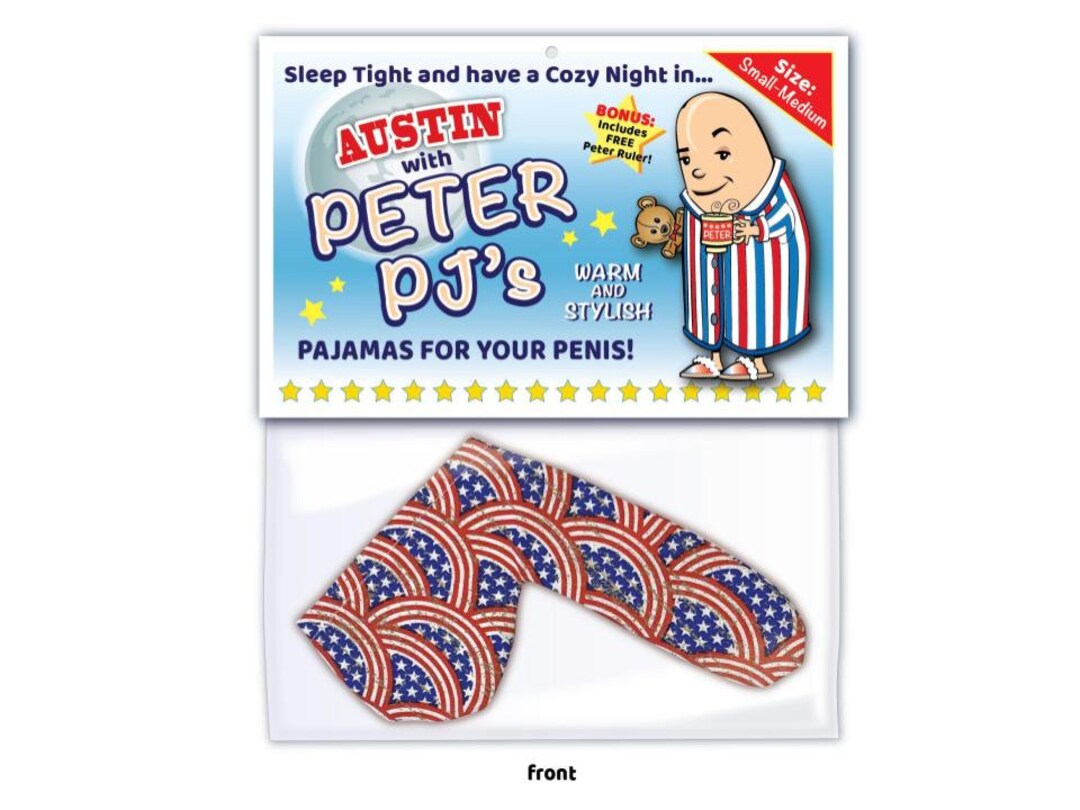 Peter PJ es Austin Texas Willy Warmer Penis Weiner Pyjama Gag Funny ...
