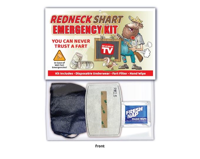 Shart Survival Kit Hilarious Gag Gift, Novelty Prank, White Elephant ...