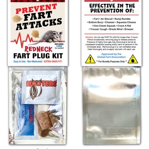 2 Pack REDNECK FART Plug Kit - Cork Stopper Toot - GAG Gift Present ...