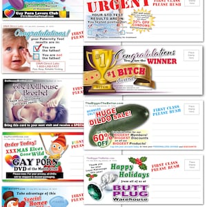 25 PACK - Adult PRANK Mail Postcards - Revenge Novelty Gag Funny Joke ...