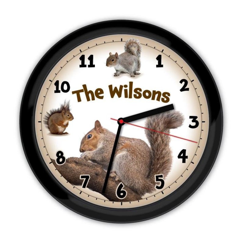 Squirrel Clock - Etsy
