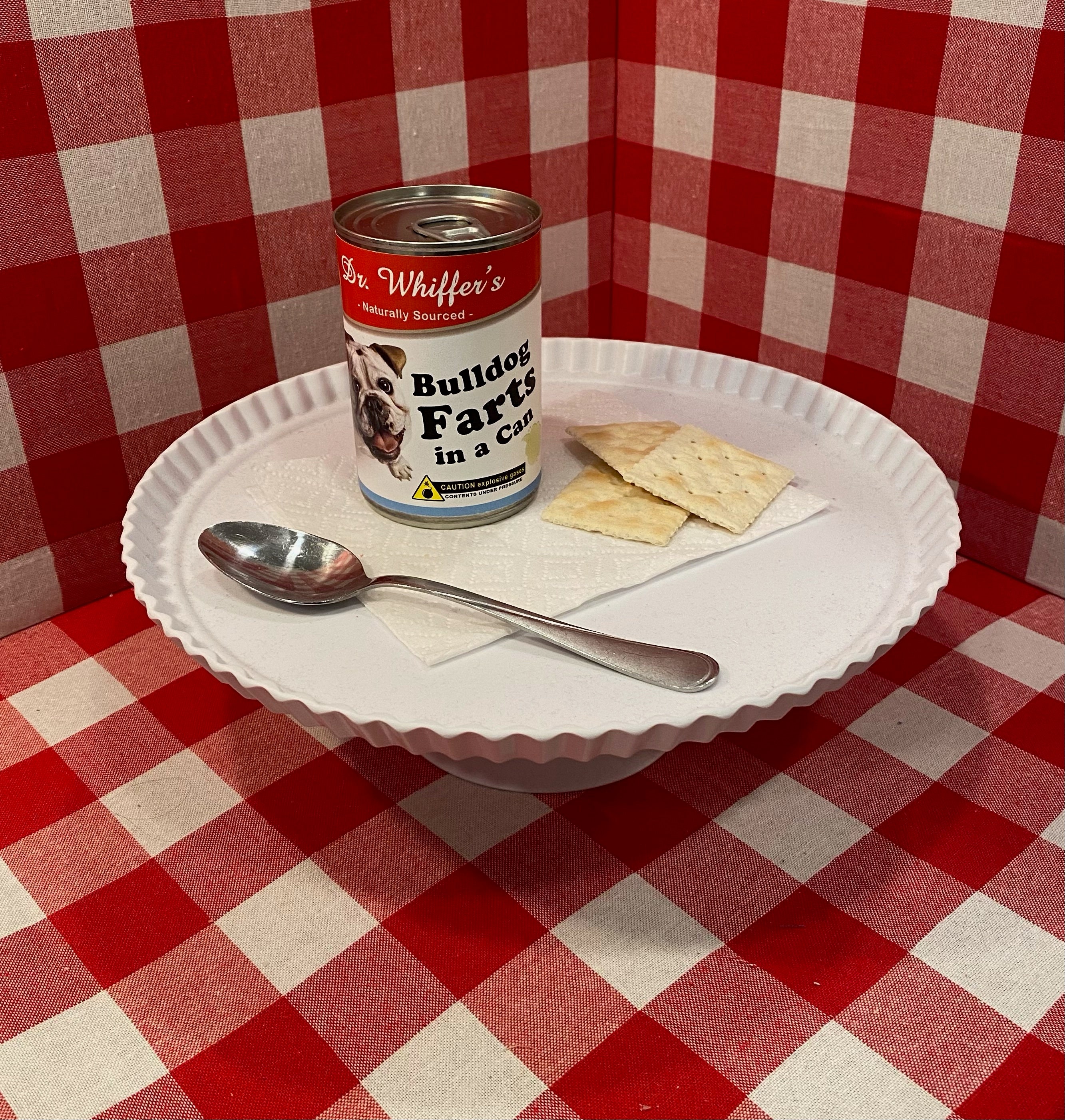 2X Funny Bulldog Farts Soup Can Labels - GREAT GIFT for Pet Lover Dog ...