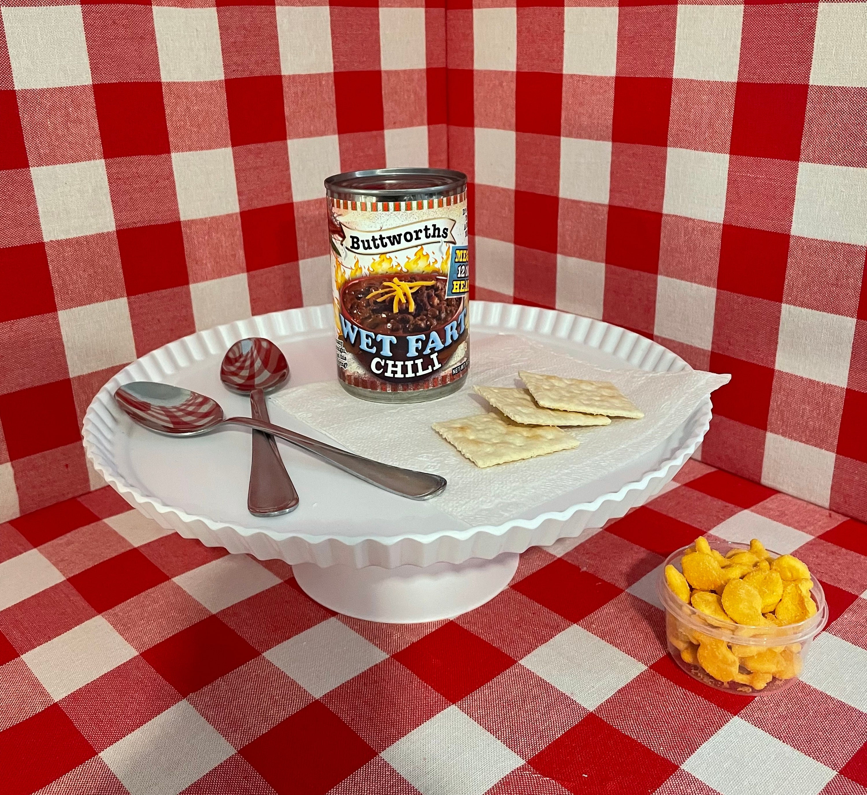 2 Funny Wet Fart Chili Soup Can Labels Gag Gift GREAT | Etsy