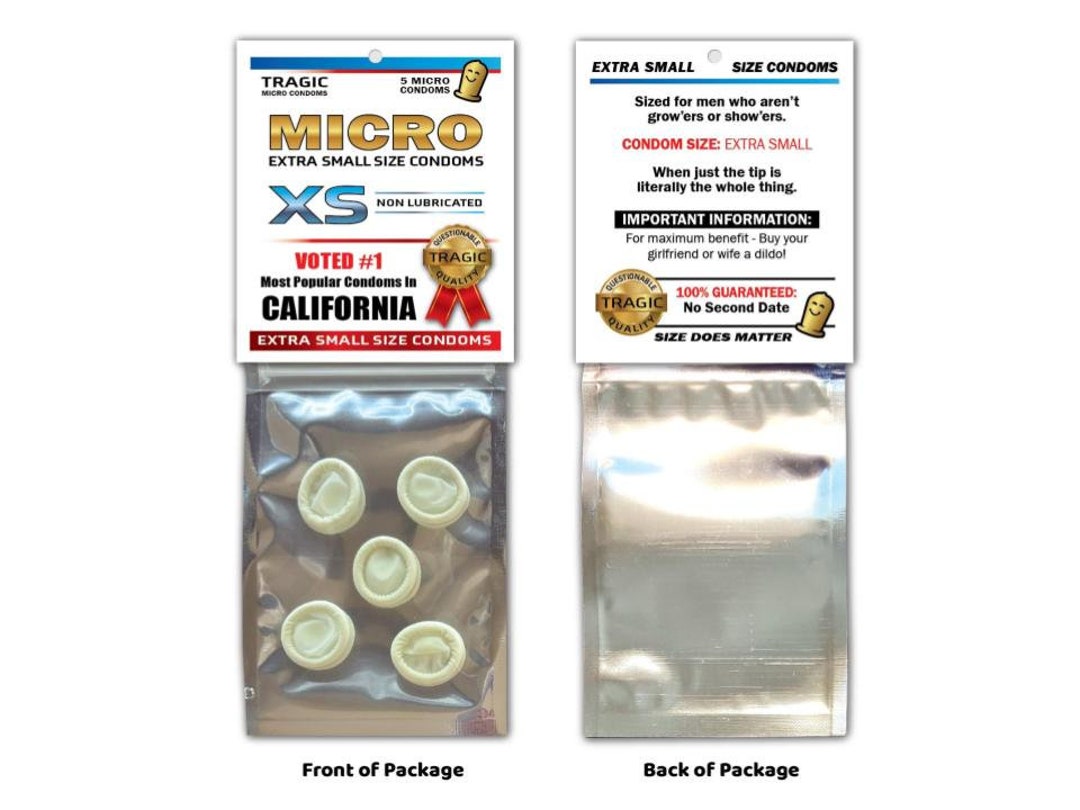 CALIFORNIA Micro MINI CONDOMS - State Tiny Pecker Extra Small Willy ...