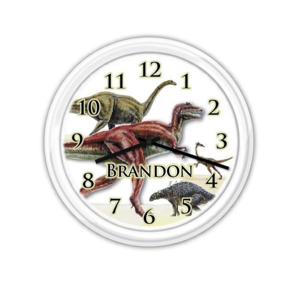 Dinosaur Wall Clock - Etsy