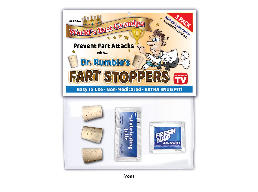 World's Best Grandpa FART Stopper Plug Kit - GREAT GIFT - Grandfather ...