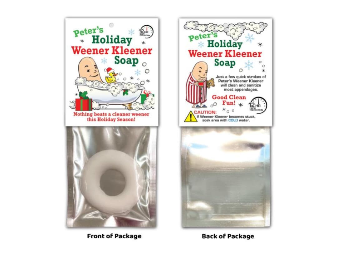 Merry CHRISTMAS Weener Kleener Soap Willy Weiner GAG Gift Funny Santa ...