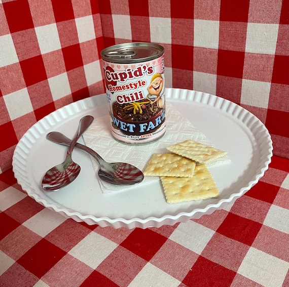 2 Funny Wet Fart Cupid Chili Soup Can Labels GAG GIFT | Etsy