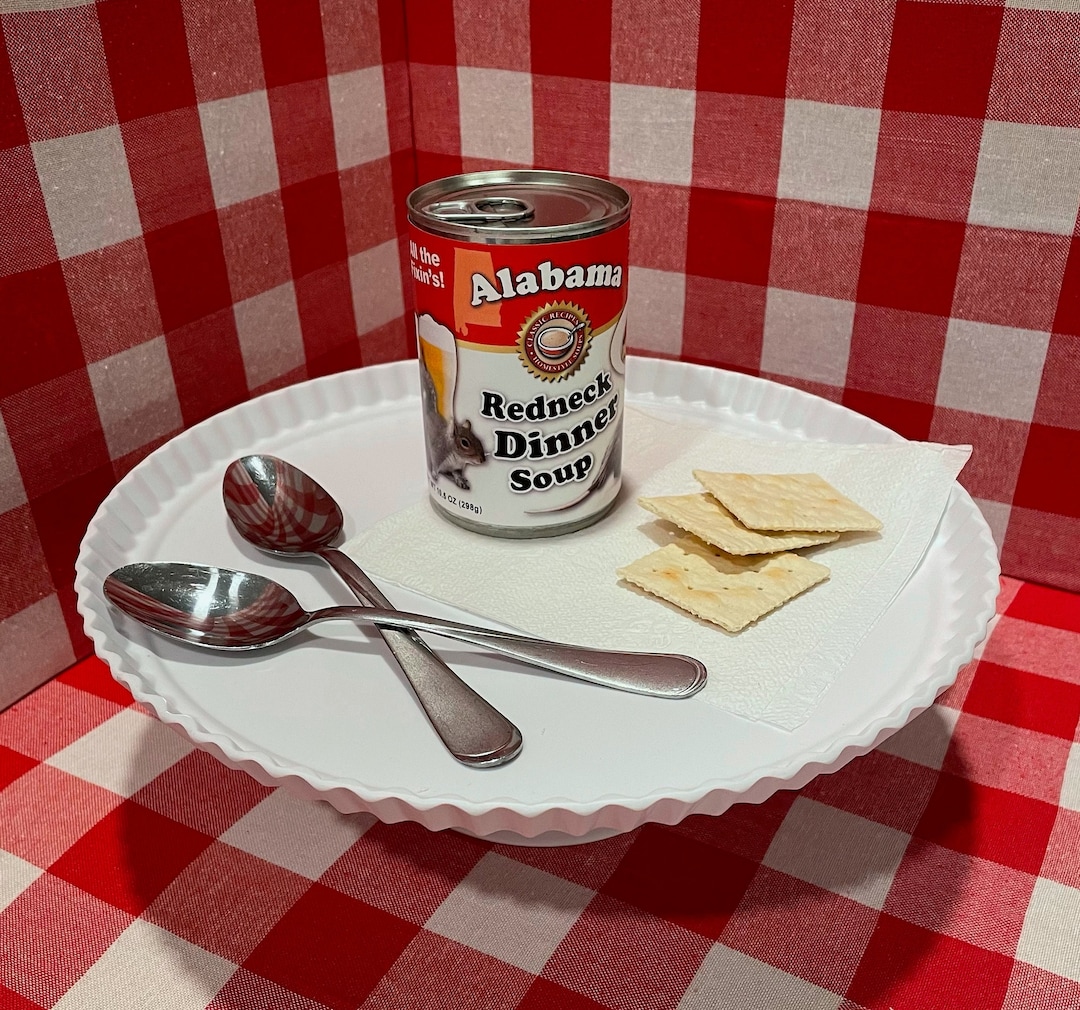 2 Funny Alabama Redneck Dinner Soup Can Labels - Potluck Family Party ...