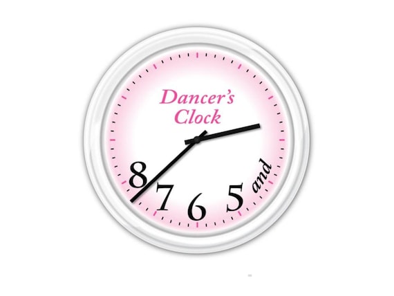 Dancer Wall Clock Dance Studio Girls Kids Theme Room Bedroom | Etsy