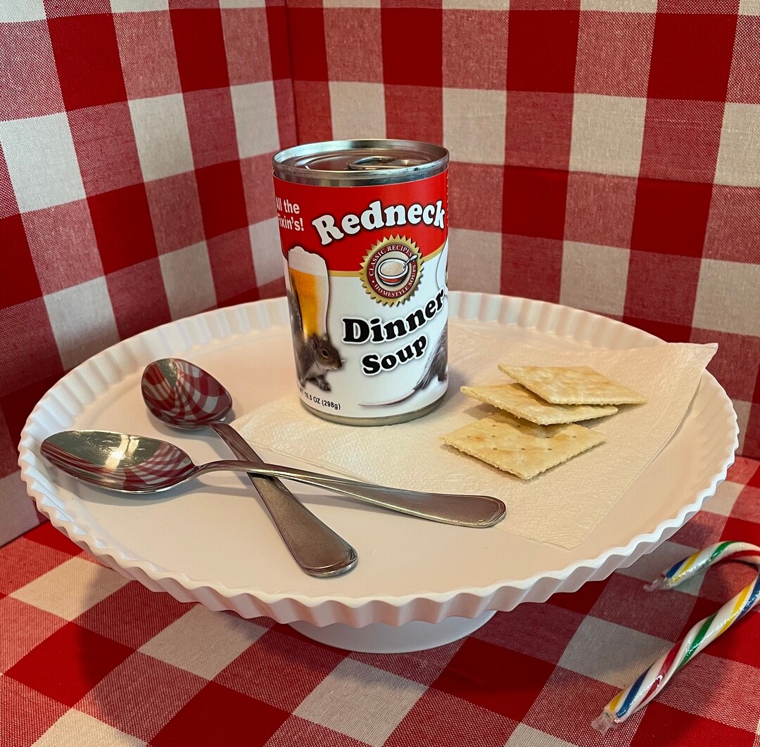 2 Funny Redneck Dinner Soup Can Labels - GREAT Gag Gift Present Party ...