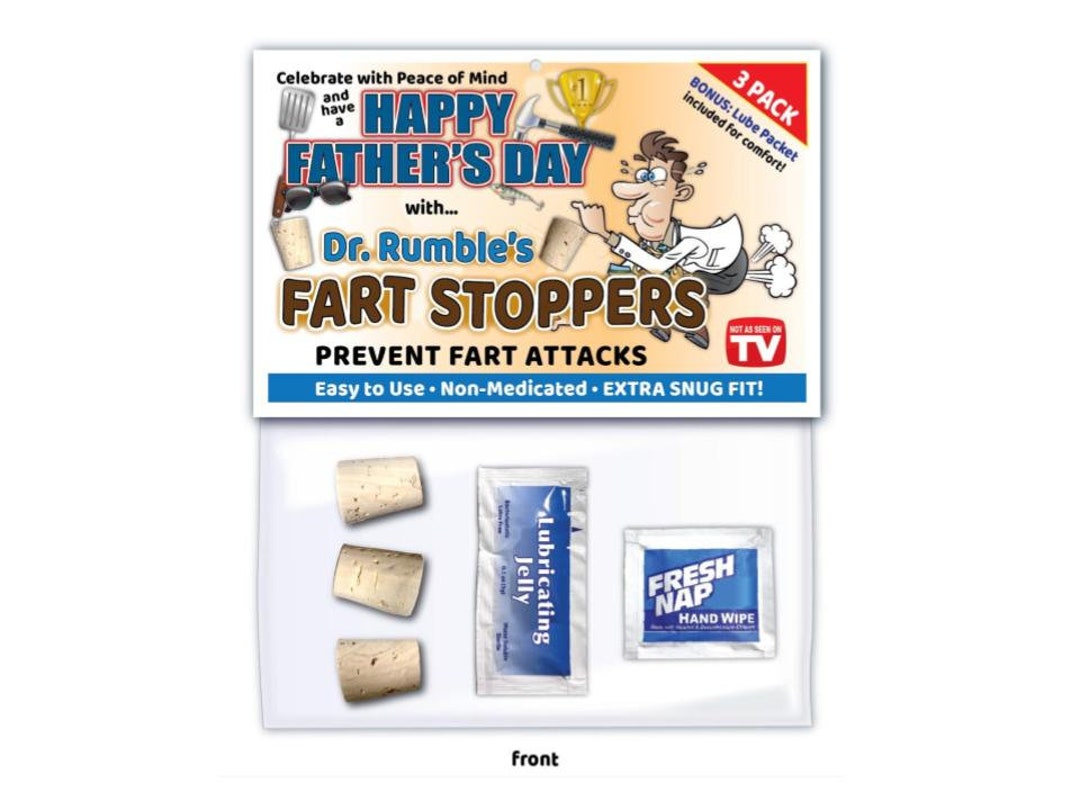 Happy Father's Day FART Stopper Plug Kit GREAT GIFT Dad Grandpa ...