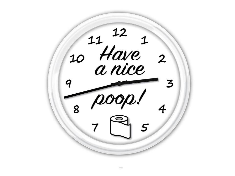Have a Nice Poop Wall Clock Bathroom Decor GREAT Birthday - Etsy