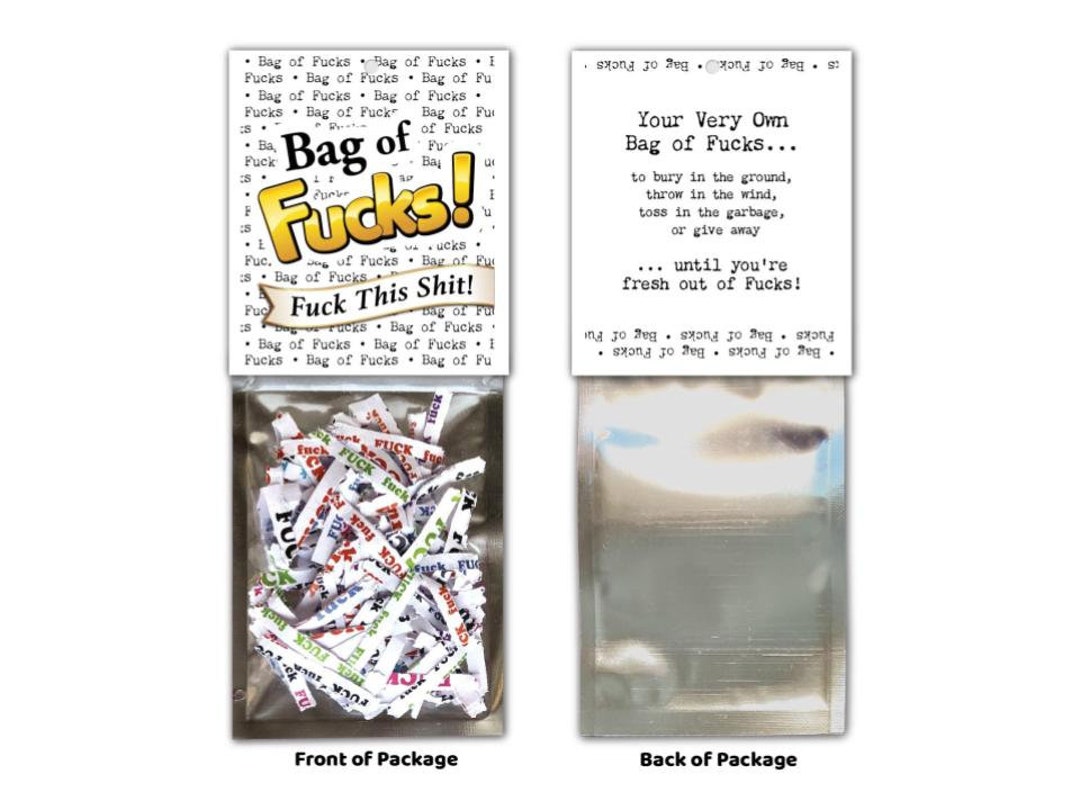 Bag Of Fucks Fuck It Adult Party Favor Birthday Bachelorette Xmas Christmas Stocking Stuffer Gag