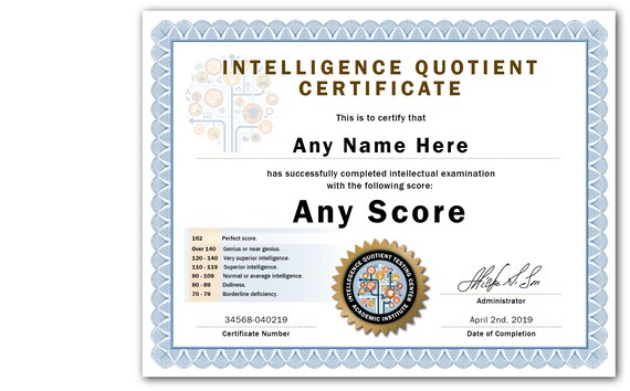 Intelligence Quotient Test