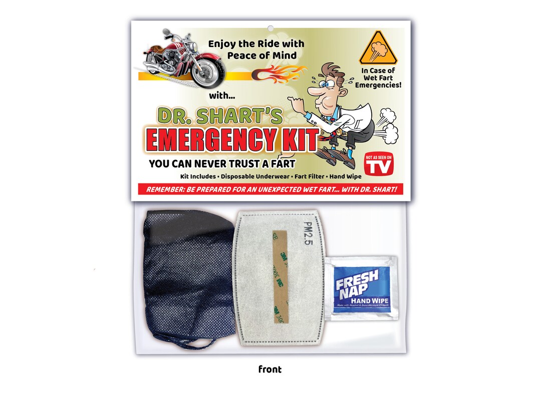 MOTORCYCLE FART Shart Emergency Kit - GREAT Gift - Gear Husband Father ...