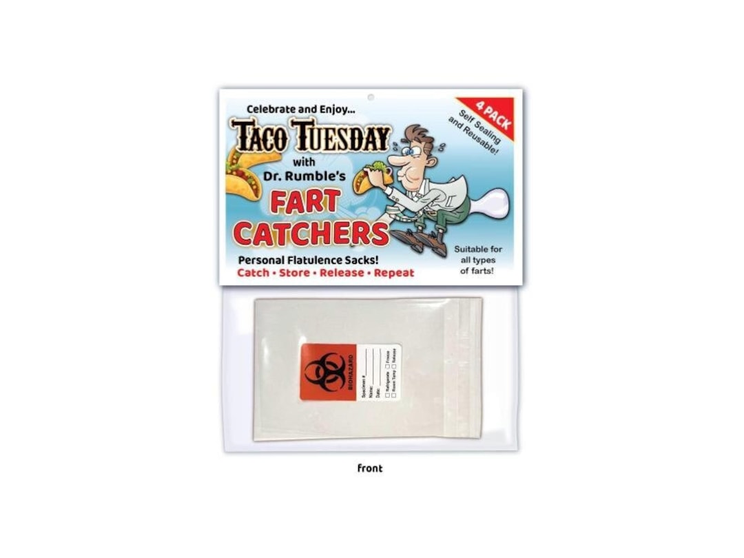 Taco Tuesday Fart Catchers Gag Gift - GREAT Birthday Present Party Joke ...