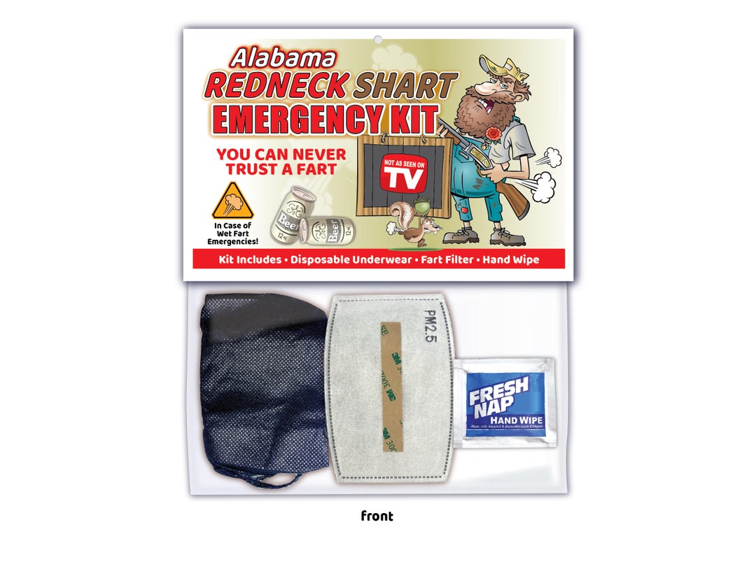 ALABAMA Redneck FART Shart Emergency Kit GREAT Gift South Southern ...