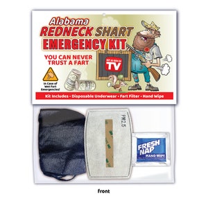 ALABAMA Redneck FART Shart Emergency Kit GREAT Gift South Southern ...
