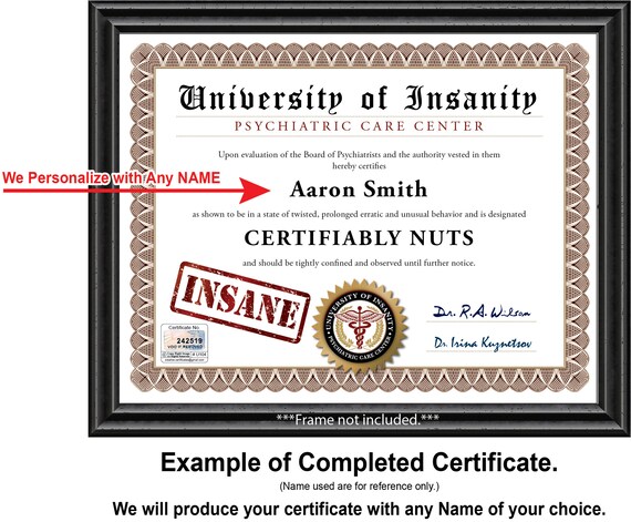 Insanity Certified Logo