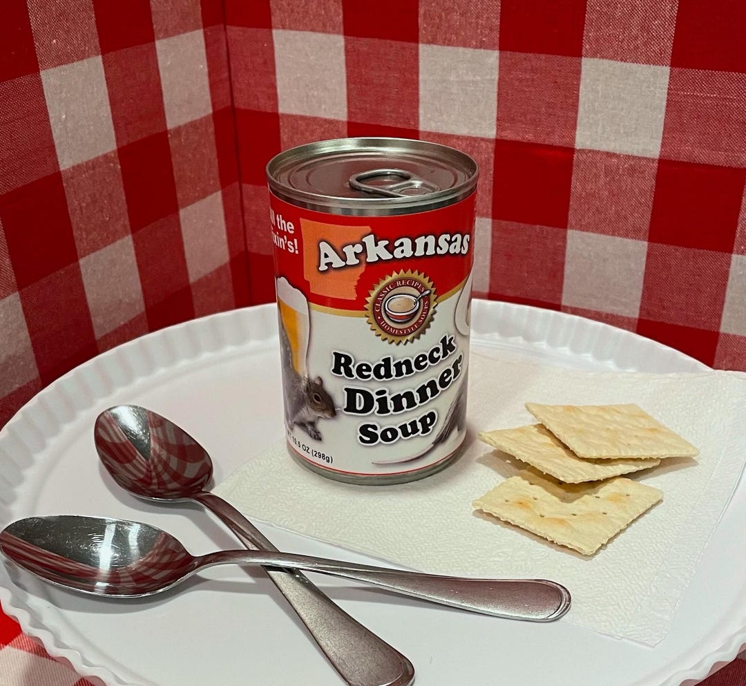 2 Funny ARKANSAS Redneck Soup Can Labels - GREAT Gag Gift or Present ...