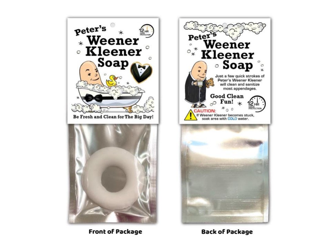 WEDDING Weener Kleener Soap Willy Weiner - Groom Husband GAG Gift ...