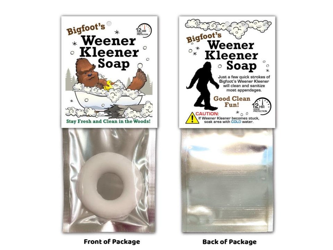 BIGFOOT Weener Kleener SOAP Willy Weiner - Sasquash Joke GAG Gift ...