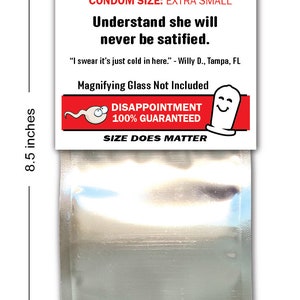 NOVELTY MINI CONDOMS: Extra Small Willy - Micro Tiny Pecker Gag Joke ...