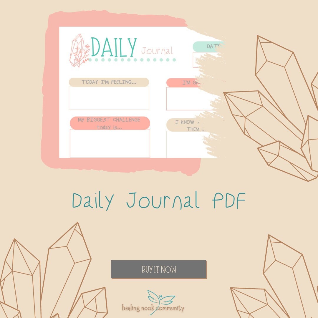 Daily Journal PDF - Etsy