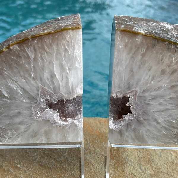 Geode Bookends - Etsy